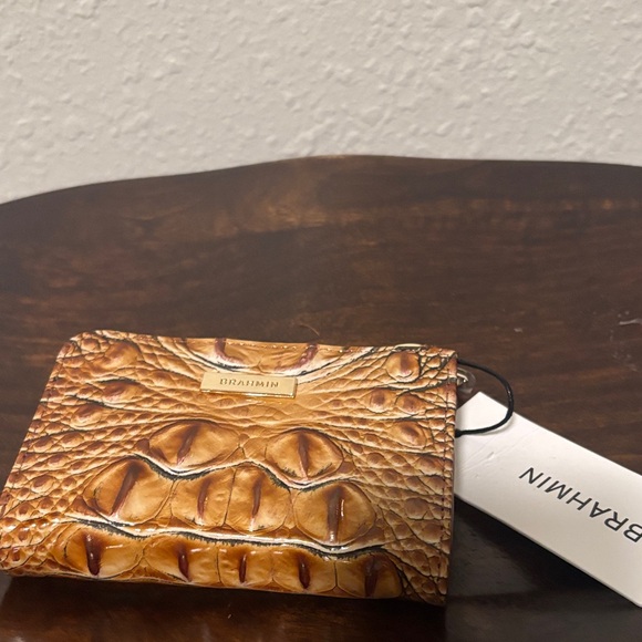 Brahmin | Bags | Brahmin Tan Crocembossed Card Holder | Poshmark